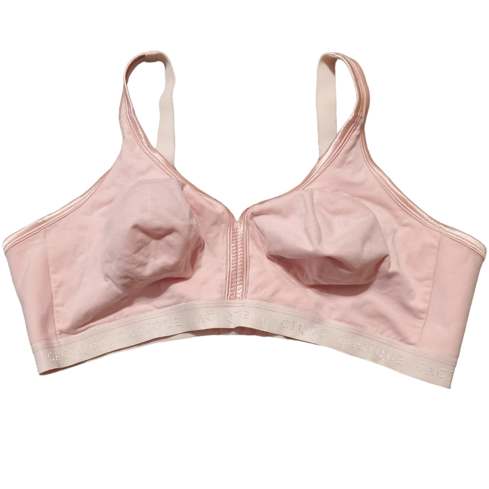 Cacique 46dd Unlined Wireless Cotton Stretch Plus Siz… - Gem